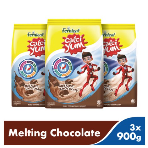 Fernleaf CalciYum Powder 3 x 900g - Melting Chocolate | Shopee Malaysia