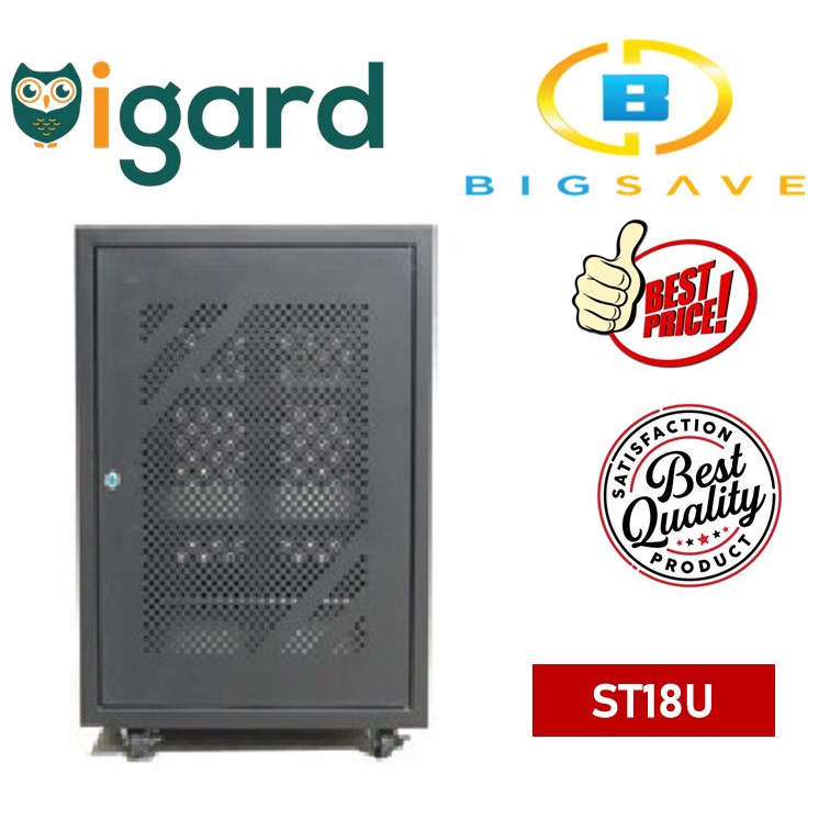 SERVER RACK 18U FLOOR STANDING 800MM DEPTH EQUIPMENT RACK (ST18U ...