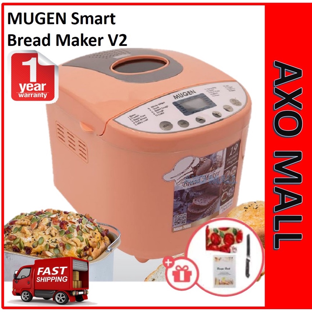 MUGEN Smart Bread Maker V2 MBM-7000 New Version Non-stick (With Free ...