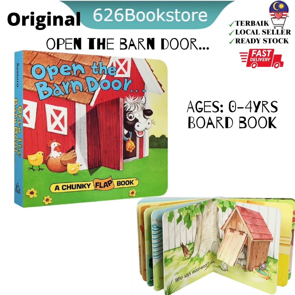 [626Book] Open The Barn Door Mini Boardbook Original Children Bedtime ...