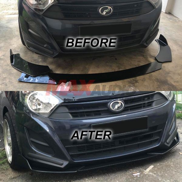 SAMURAI-LIPS Universal FRONT BUMPER DIFFUSER Lip Can Fit All Car WIRA ...