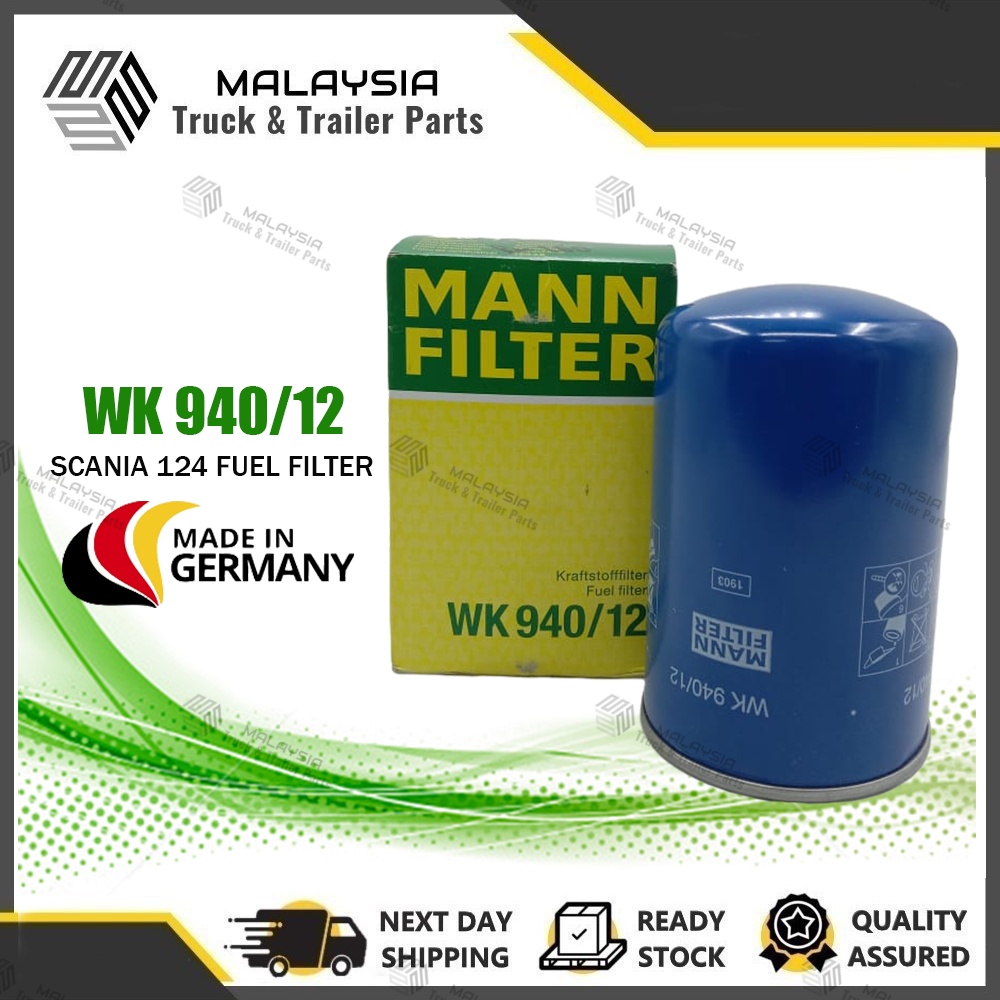 VOLVO SCANIA TRUCK LORRY/LORRI FUEL FILTER WK940/12 MANN FILTER (100% ...