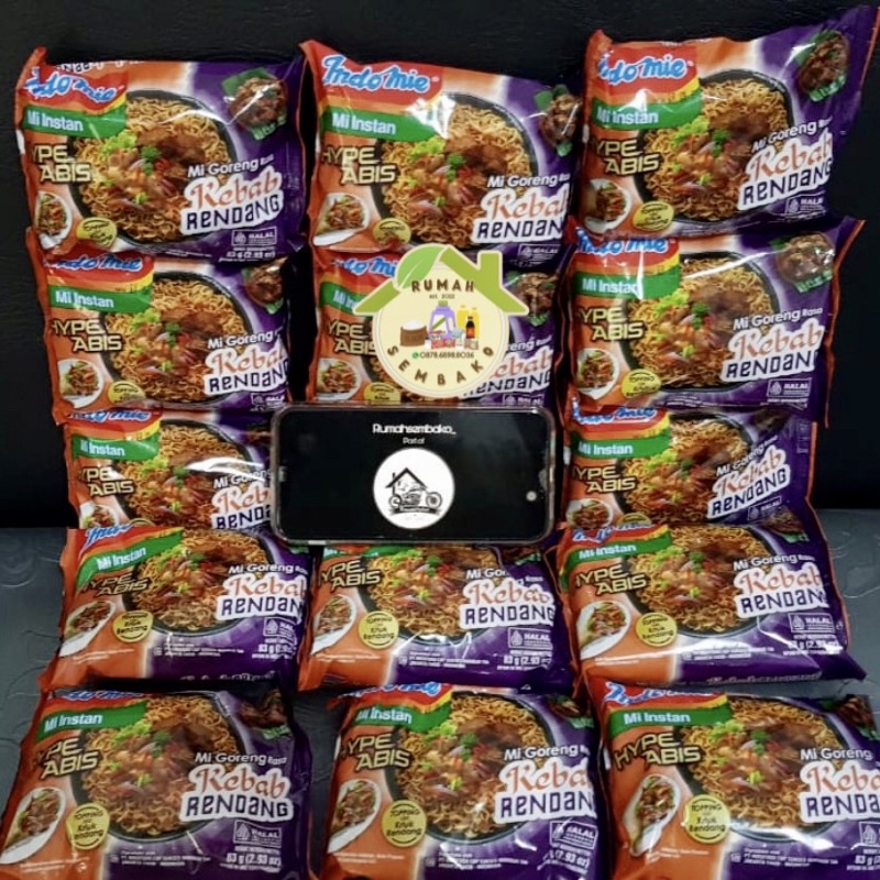 Indomie Hype Abis Fried Instant Noodles Kebab Rendang Flavor 83 Grams ...