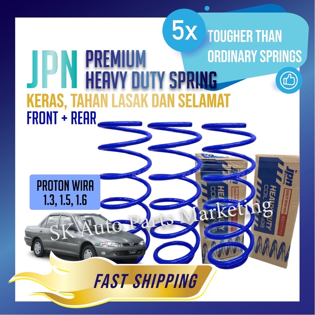 Proton Wira 1.3,1.5 ,1.6 -Heavy Duty Coil Spring Set(KERAS/ STANDARD ...