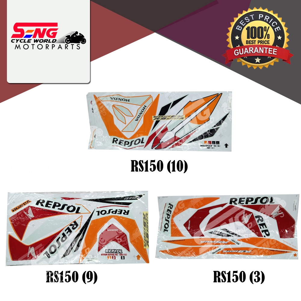RS150 BODY STICKER SET (REPSOL VERSION) | Shopee Malaysia