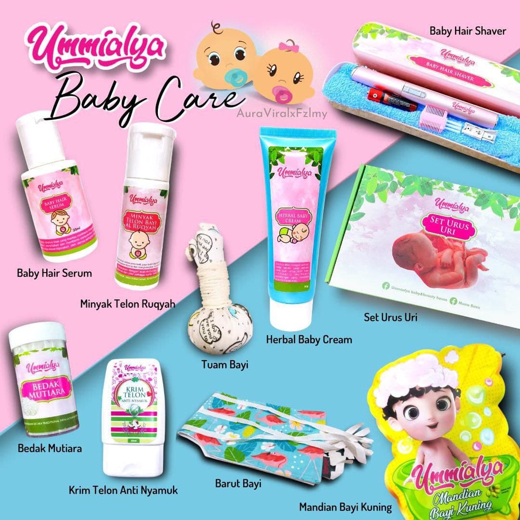 UMMIALYA Set Berpantang Ibu Bersalin Set Mandian Bayi Kuning (Jaundis ...