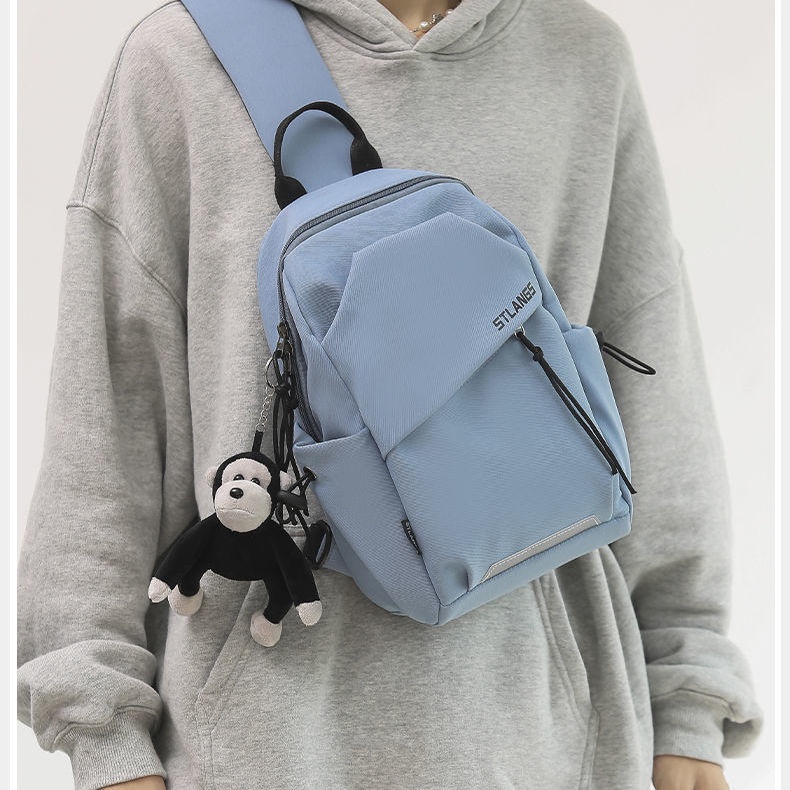 Chest Bag Men's Backpack One-Shoulder Messenger Men Women Japanese ...
