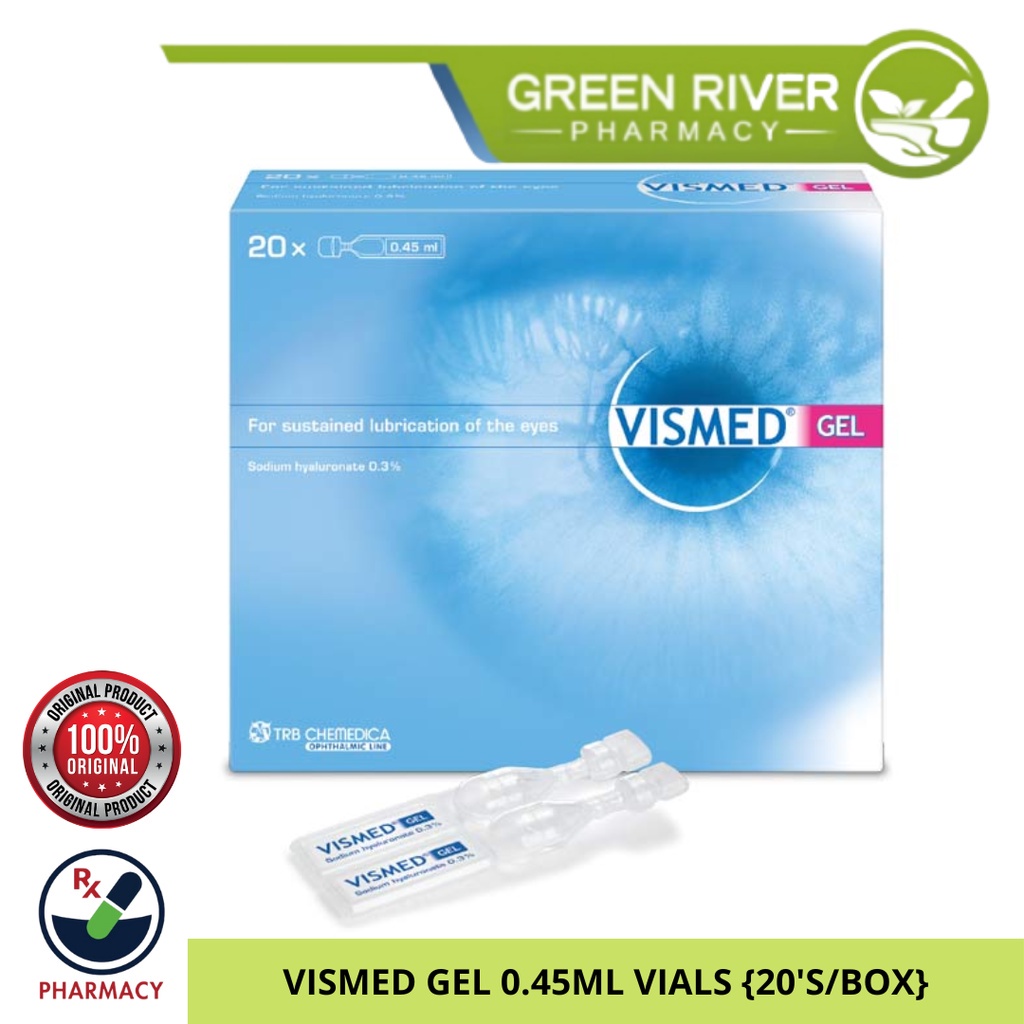 VISMED GEL {0.45ml x 20 Vials} Eye Lubrication GR2 *Exp:05/2024 | Shopee Malaysia