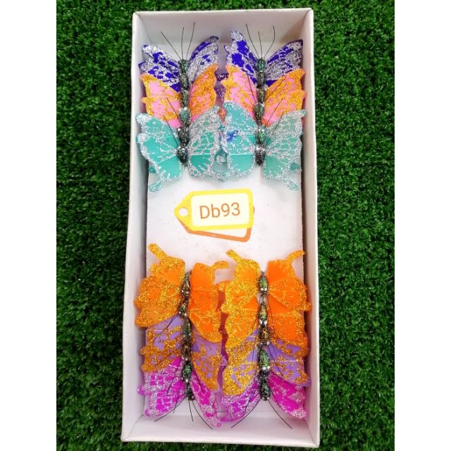 Hiasan rama rama offer 1kotak 24ekor mix color Rm12(FR) | Shopee Malaysia