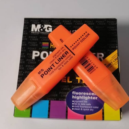 🔥M&G🔥 Point Liner Fluorescent / Fluorescent Highlighter Pen / Textliner ...