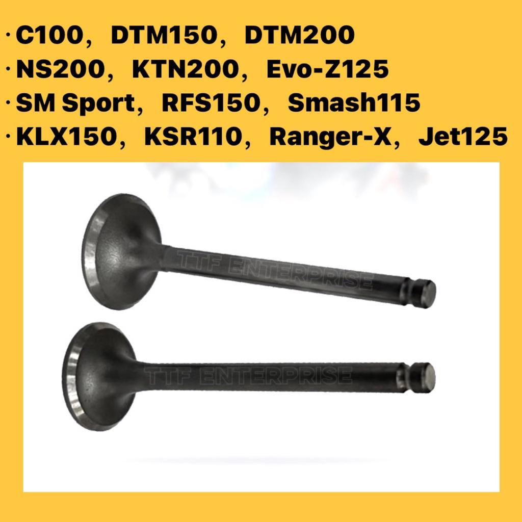Valve Set - C100 KTN200 DTM150 DTM200 EVO Z125 NS200 SM SPORT RFS150 ...