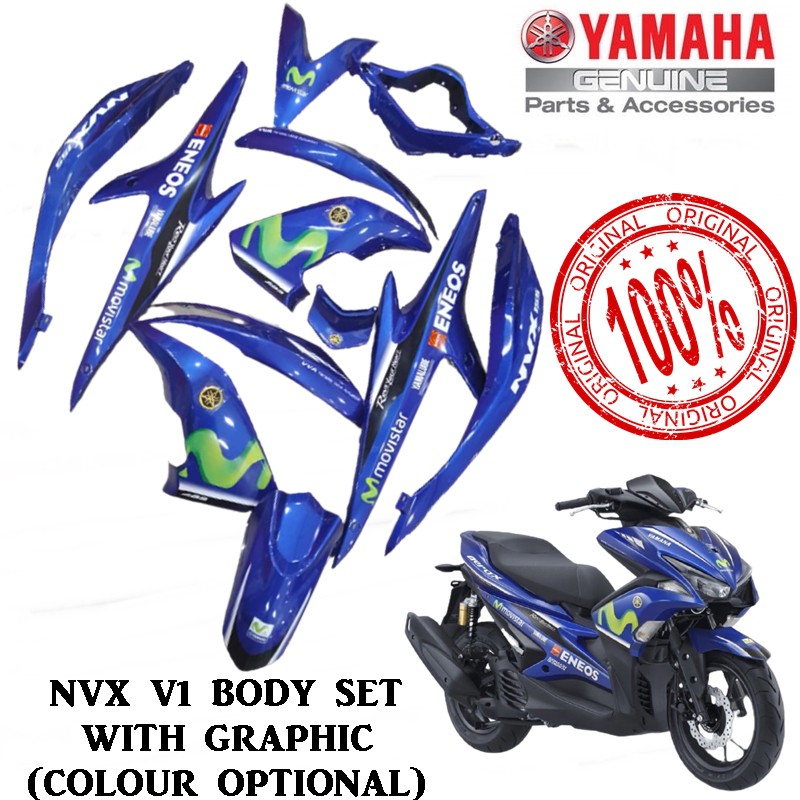 YAMAHA NVX V1 ORIGINAL BODY KIT WITH GRAPHIC (SIAP TAMPAL) / COVER SET ...