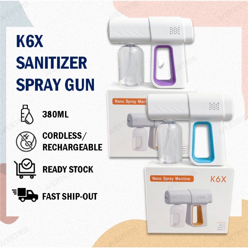 Genuine K6X Nano Sanitizer Spray Gun/消毒枪/Sanitasi Pistol | Shopee Malaysia