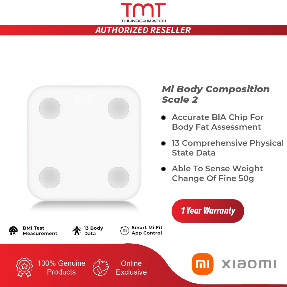 [MY Warranty] Xiaomi Body Fat Composition Smart Scale 2 and Smart Body ...