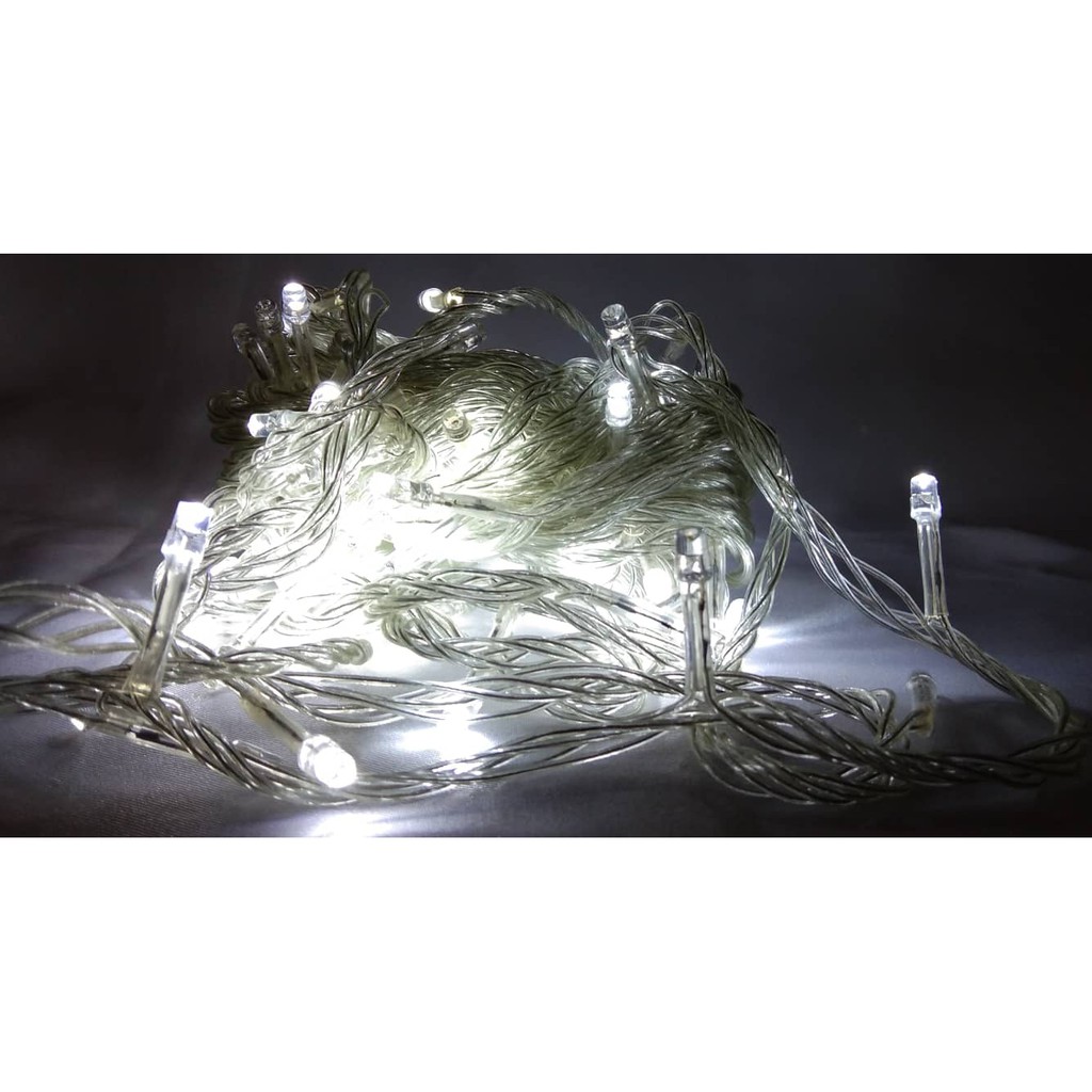 Lampu putih LED berkelip-kelip lampu tali lampu lampu berbintang lampu ...