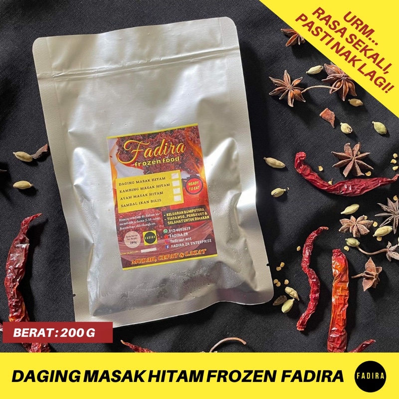 《PRE-ORDER》 Ready to Eat Daging Masak Hitam (Orginal cooked by Fadira ...