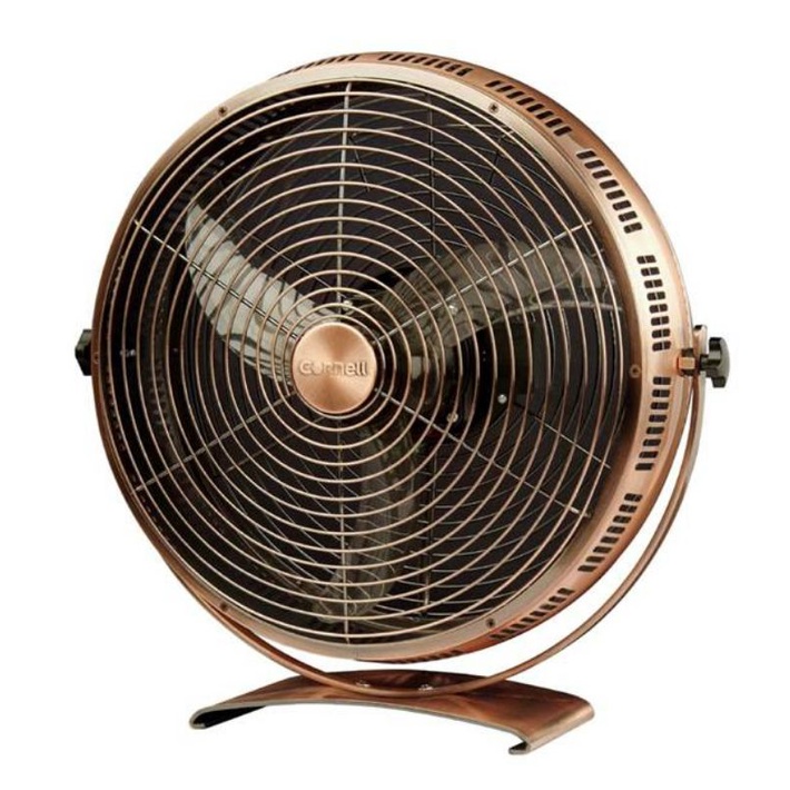 Cornell retro fan floor fan 17" red gold vintage bronze CFF12CP ...