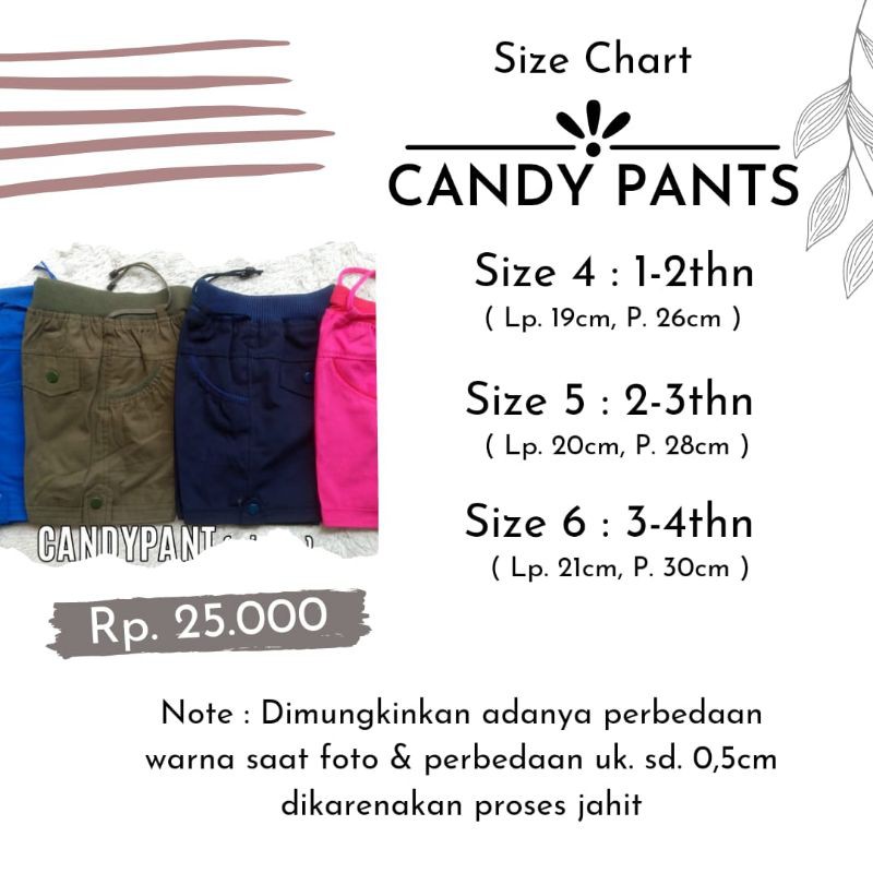 Candy Pant (Children's Shorts) | Shopee Malaysia