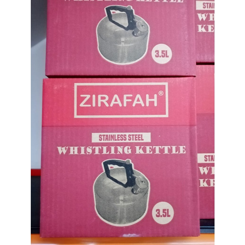 ZIRAFAH STAINLESS STEEL WHISTLING KETTLE Stainless Steel Traditional ...