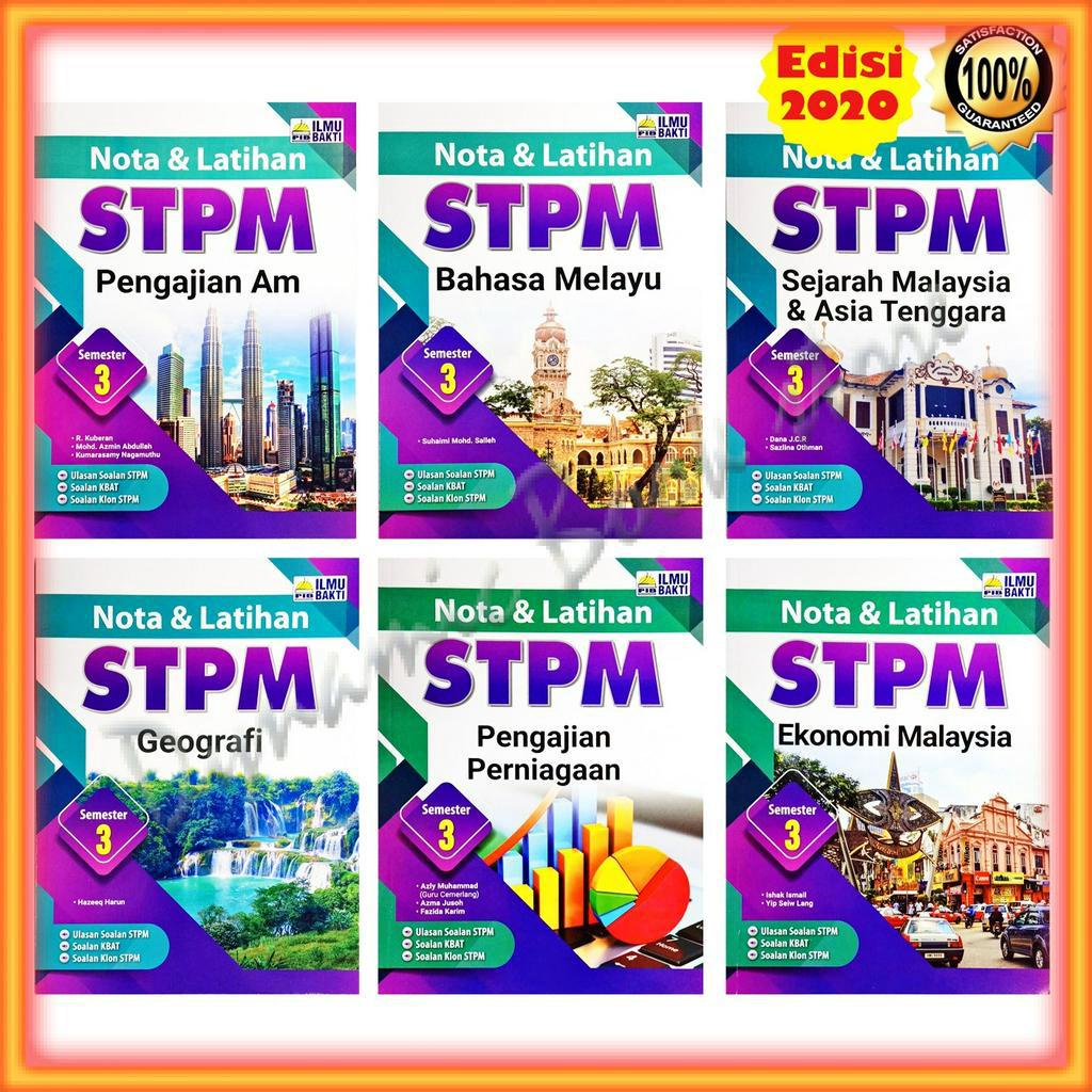 Buku Latihan : Nota & Latihan STPM Sem 3 2020 - Pengajian Am / Bahasa Melayu / Sejarah Malaysia ...