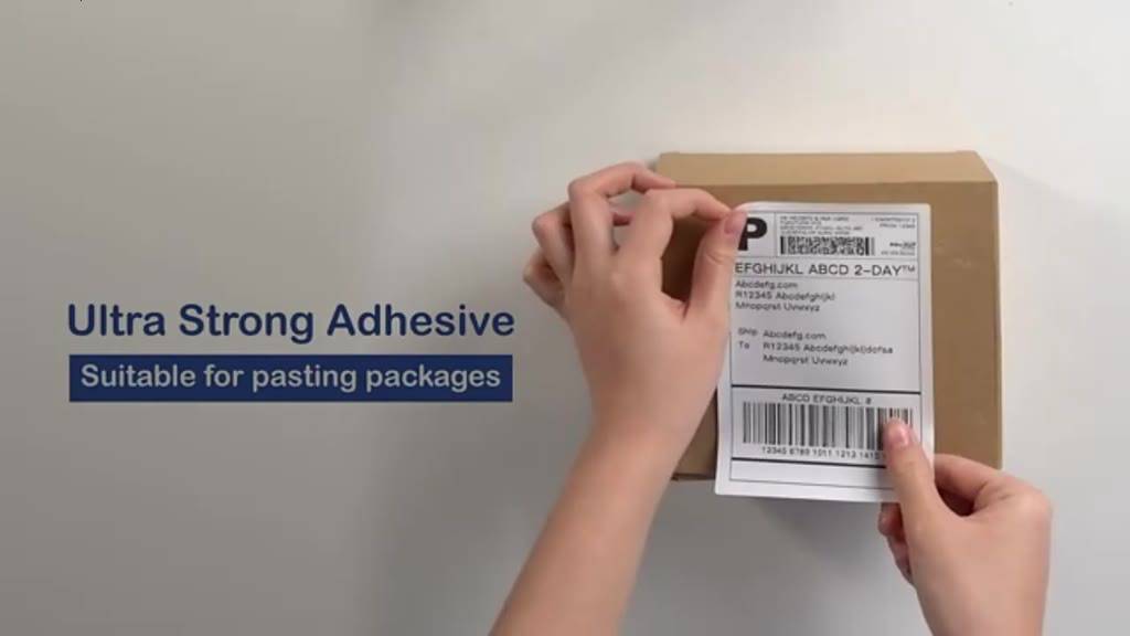350pcs Roll Thermal Sticker A6 Paper Roll Fold Stack Airway Bill ...