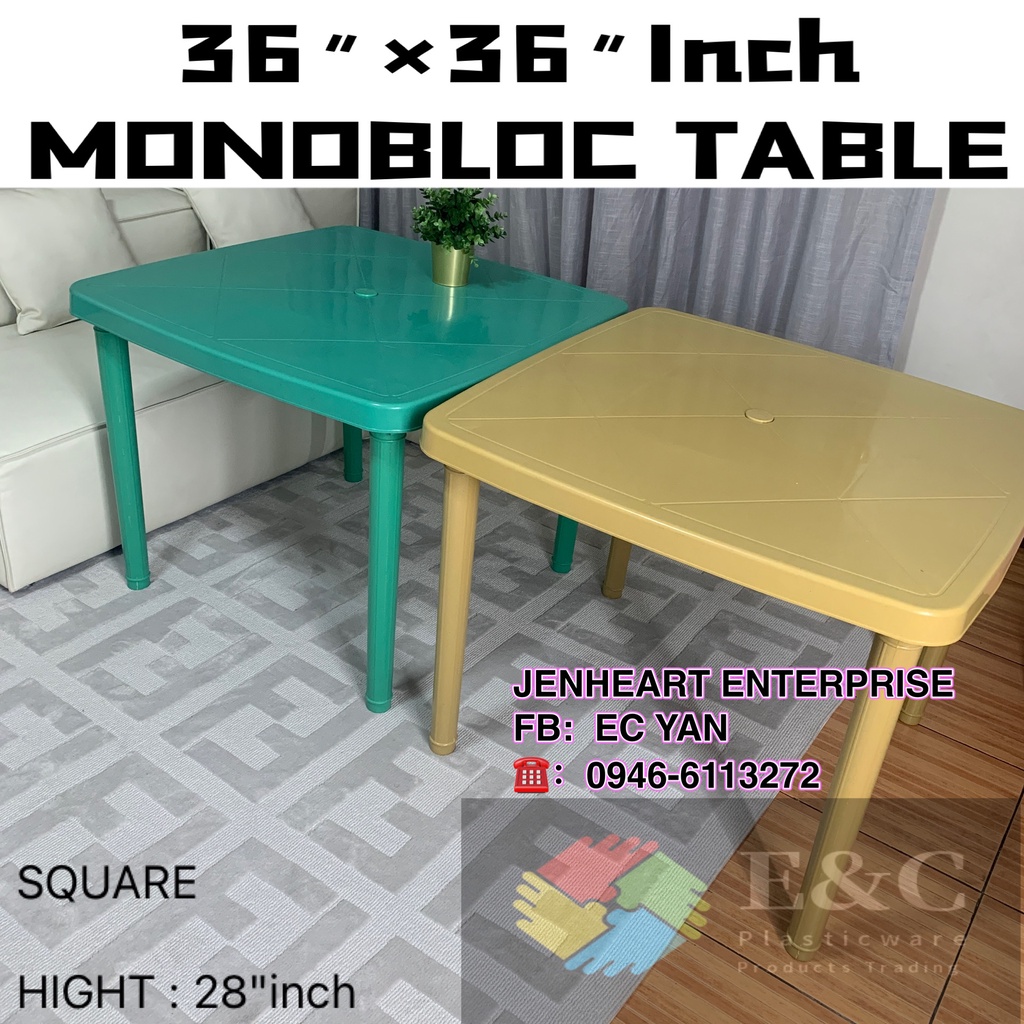 36*36"inch OSAKA Monobloc table Multipurpose Square Table Center ...