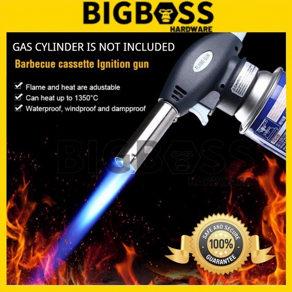 BigBoss - Portable Metal Flame Gun Butane Gas Torch Flaming Thrower ...