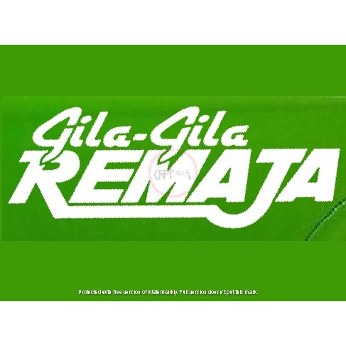 CFS188 Gila gila-gila remaja (2X pcs)Stiker Sticker Vinyl Decal Stripes ...