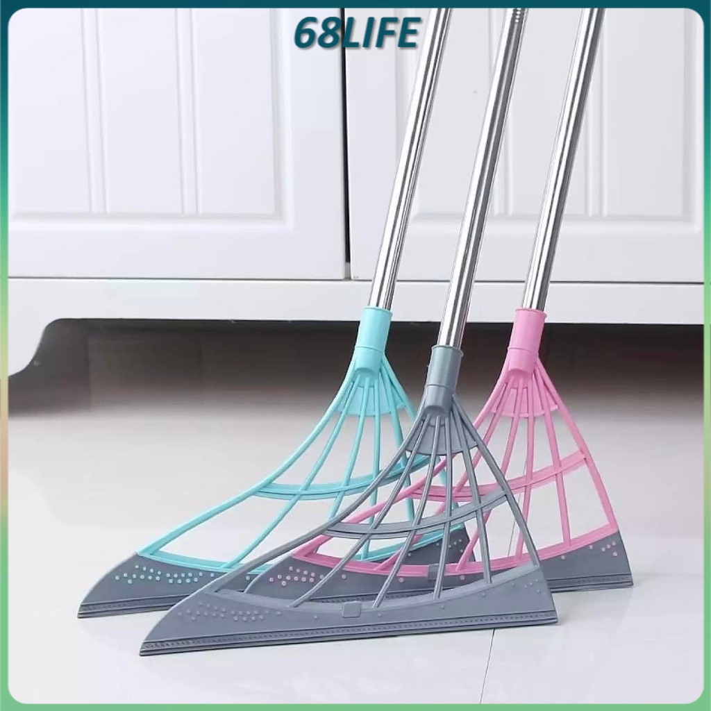 [M'sia Stock] Silicone Broom Triangle Magic Broom Clean without Tangle ...