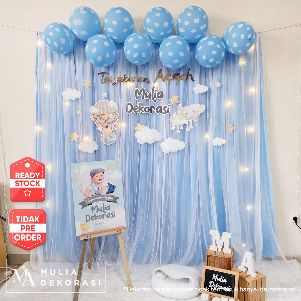 Photobooth Backdrop Decoration Thanksgiving Aqiqah Birthday ...