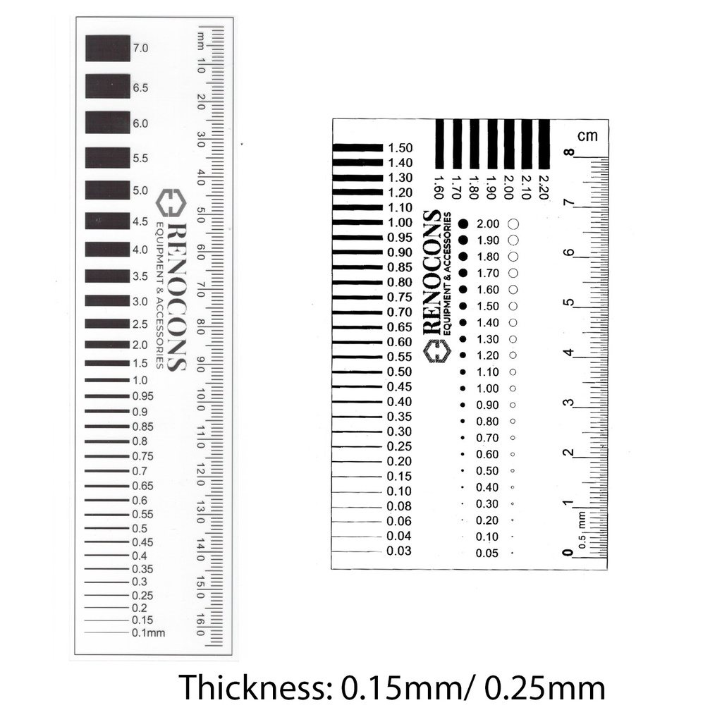 Concrete Crack Width Gauge Crack Width Gauge Inspection Tool Crack Line ...