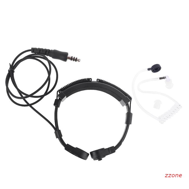zzz Telescopic Heavy Duty -Tactical Throat Vibration Mic Headphone ...