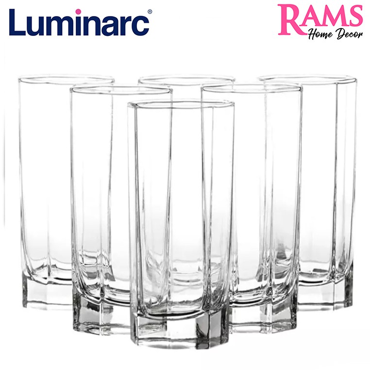 Luminarc 6 Pcs Glass Set 280ml Octime Shopee Malaysia