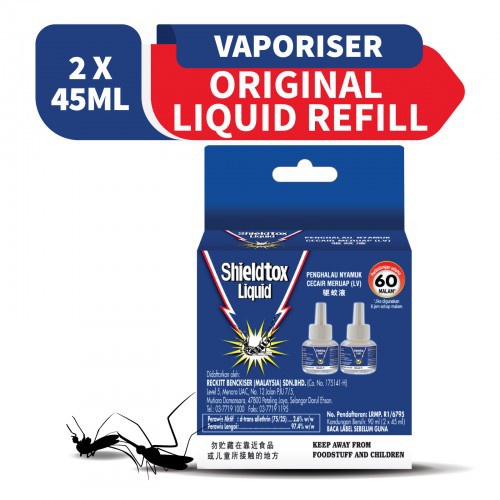 Shieldtox Liquid LED 45ml Refill 60 Night / Refill Cecair Penghalau ...