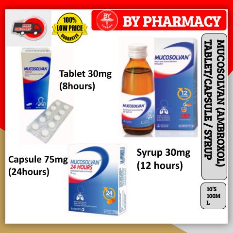 MUCOSOLVAN 30MG/75MG TABLET/CAPSULE/SYRUP | Shopee Malaysia