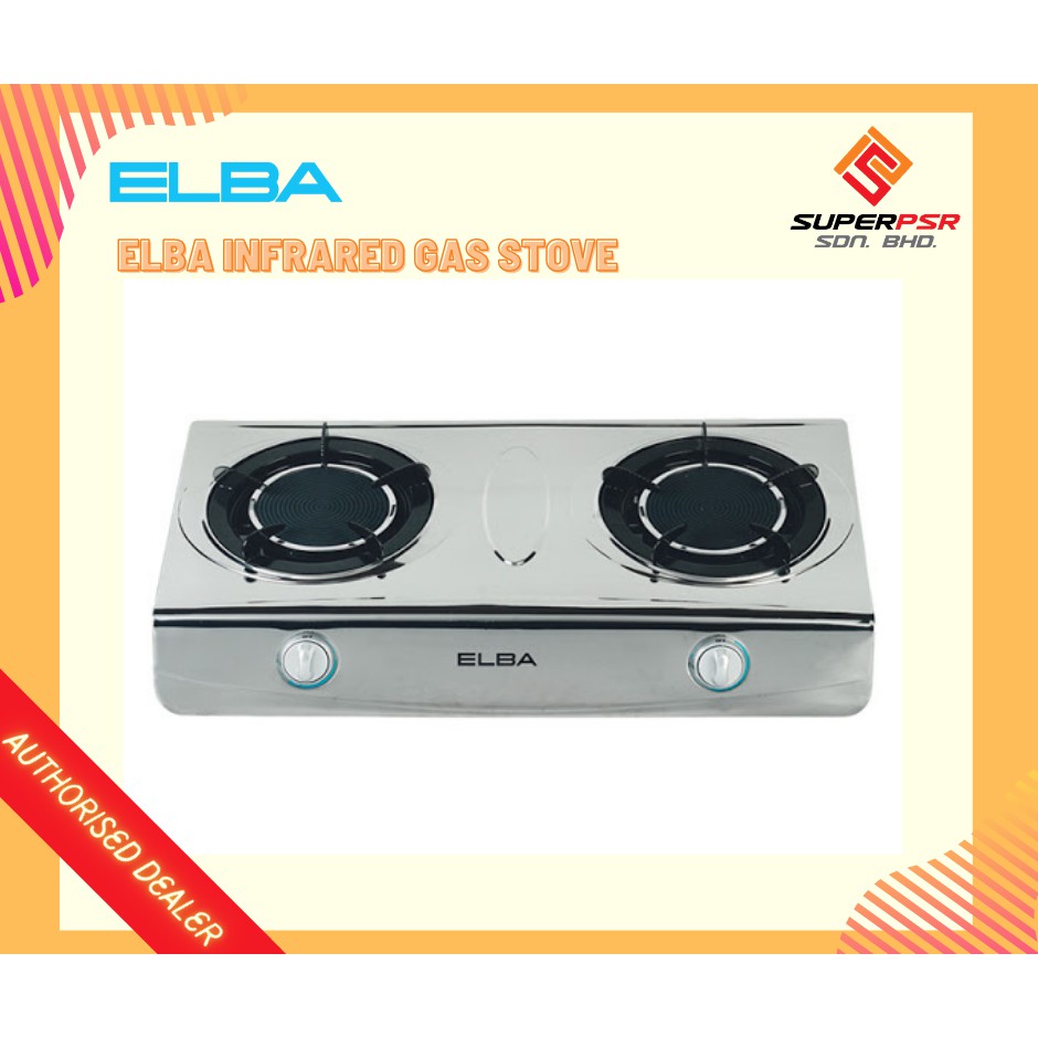 ELBA 7150SS/IR Infrared Gas Cooker 2-Burners (Stainless Steel) | Shopee ...