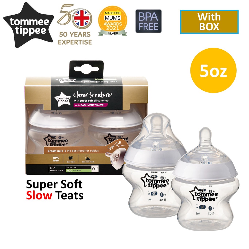 BUNDLE Tommee Tippee CloserToNature Tinted Set Baby PPSU PP Feeding Bottles 4oz 150ml/ 9oz 260ml ...