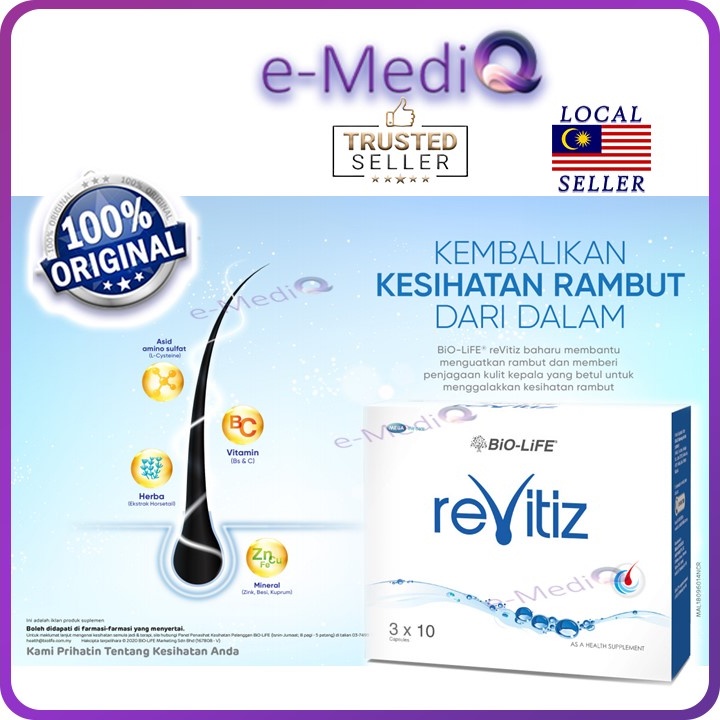 BIO-LIFE Revitiz [Hair Health Biolife] 30s Capsules (Exp: Jan/2024 ...