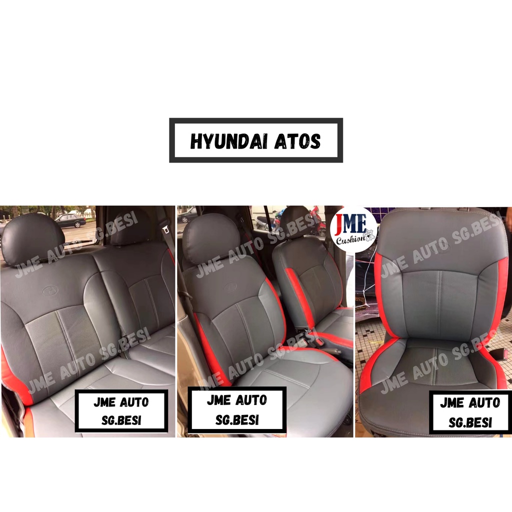 [JME CUSHION] HYUNDAI ATOS (1997 - 2014) FITTING SEWN LEATHER SEAT ...