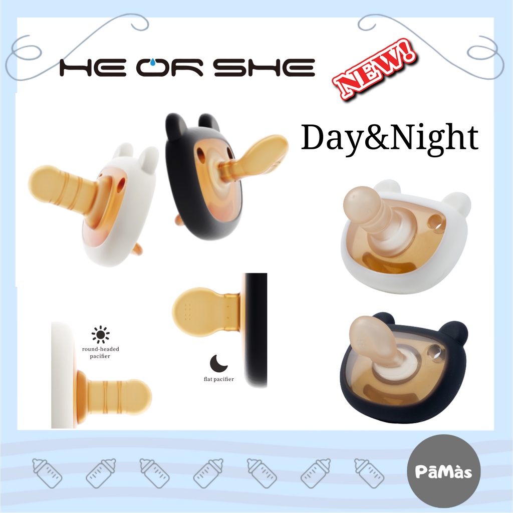 He Or She Baby Pacifier Day and Night Heorshe pacifier | Shopee Malaysia
