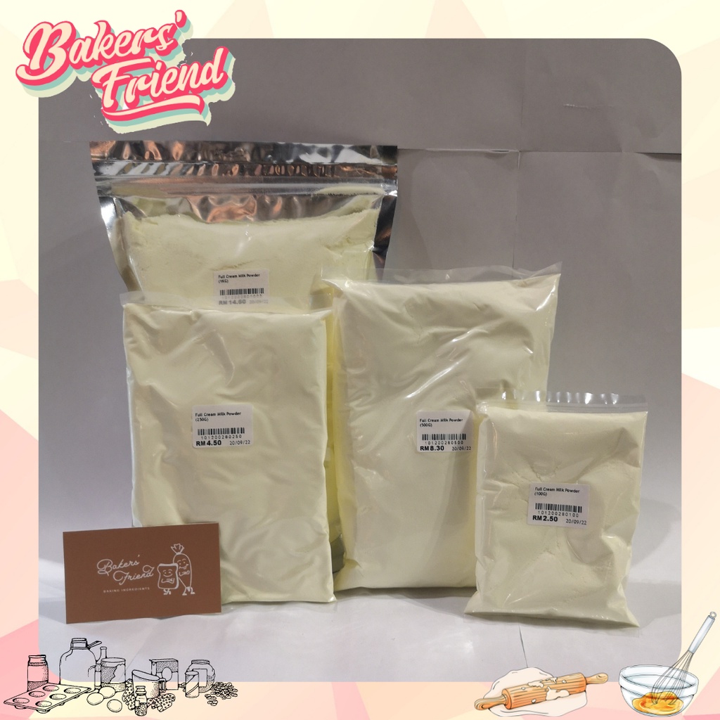 Full Cream Milk Powder/ Tepung Susu/ 全脂奶粉 (100G/ 250G/ 500G/ 1KG ...