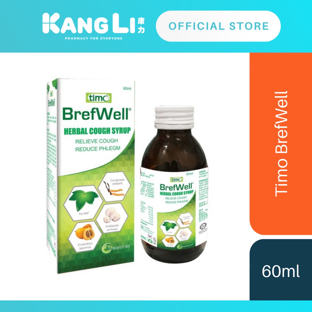 Timo Brefwell Herbal Cough Syrup 60mL/120mL | Shopee Malaysia
