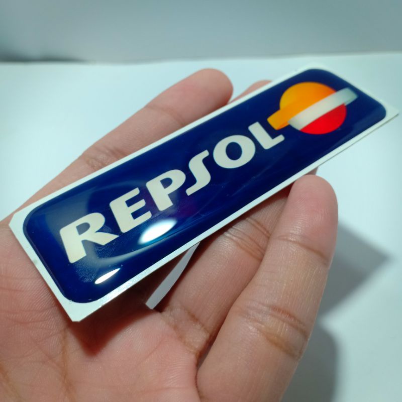 Repsol Emblem sticker Embossed Flexible resin | Shopee Malaysia