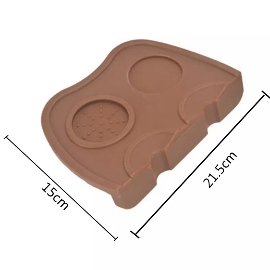 Espresso Coffee Tampers Mat Fluted Coffee Tampering Corner Mat Pad Anti ...