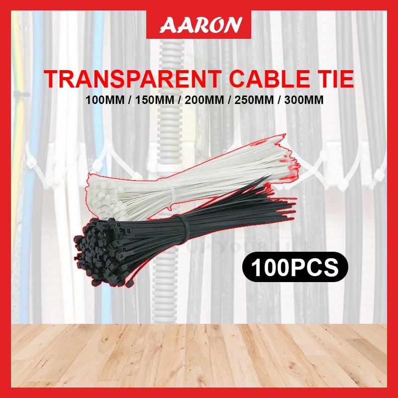 Cable Tie 100PCS Wayar Kabel Tie 4/6 /8/10 inch Locking Wiring Ikat ...