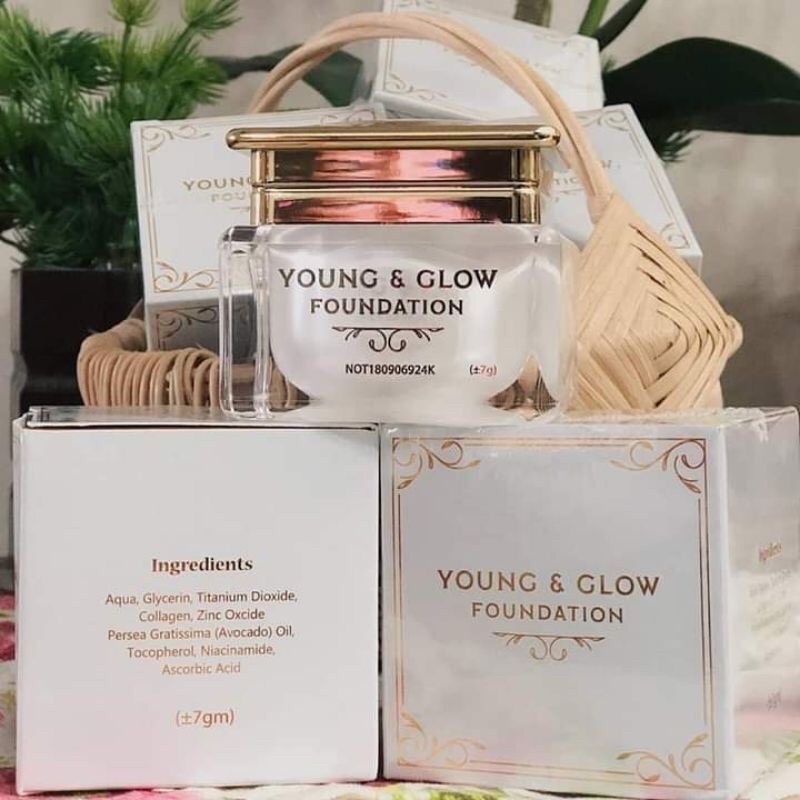 YOUNG & GLOW FOUNDATION SPF45 💯 original 🥰🥰🥰 | Shopee Malaysia