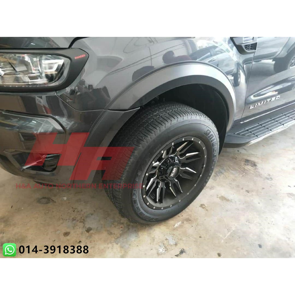Ford Ranger T8 Raptor 4inch Fender Arch Matte Black | Shopee Malaysia