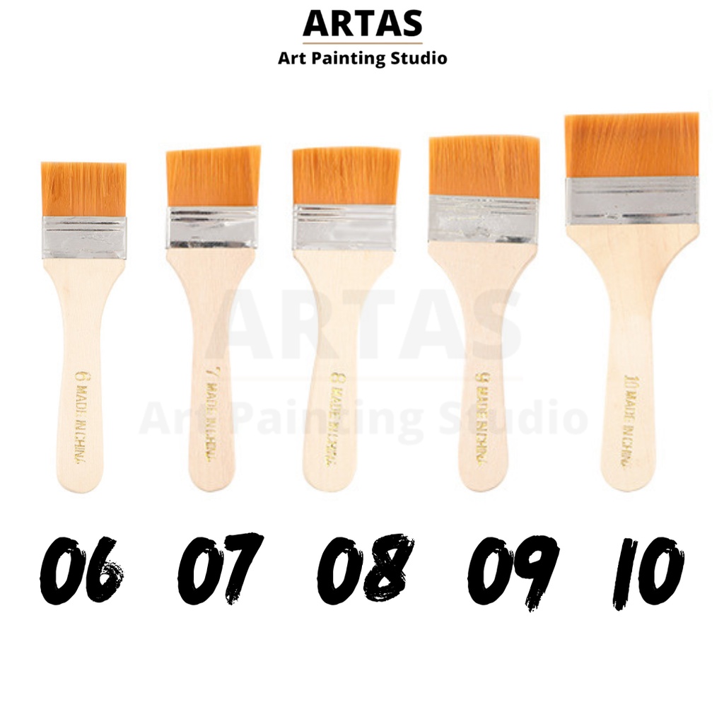 Wood Soft Nylon Brush Paint (Halal) Berus Cat Kayu Nylon Paint Brush ...