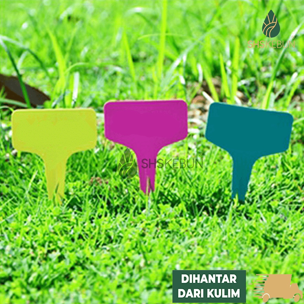 10pcs Plastic Plant Label Rectangle/Heart Shape Plant Markers Penanda ...