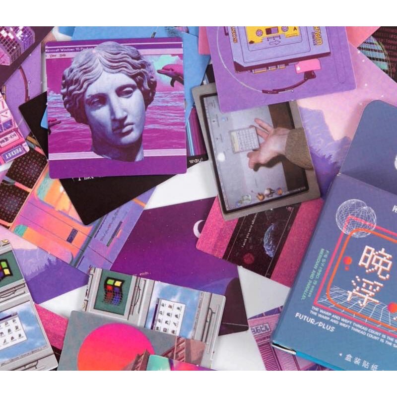 Purple sticker Set (46 sheets) | Shopee Malaysia